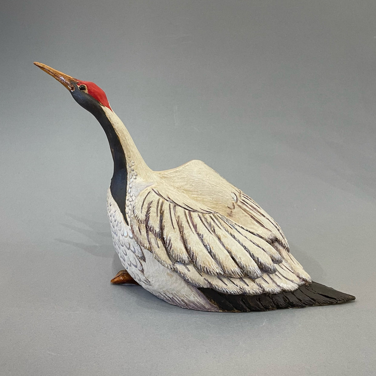 Sacred Crane Sculpture by Hilary Audus – Buckinghamshire Craft Guild