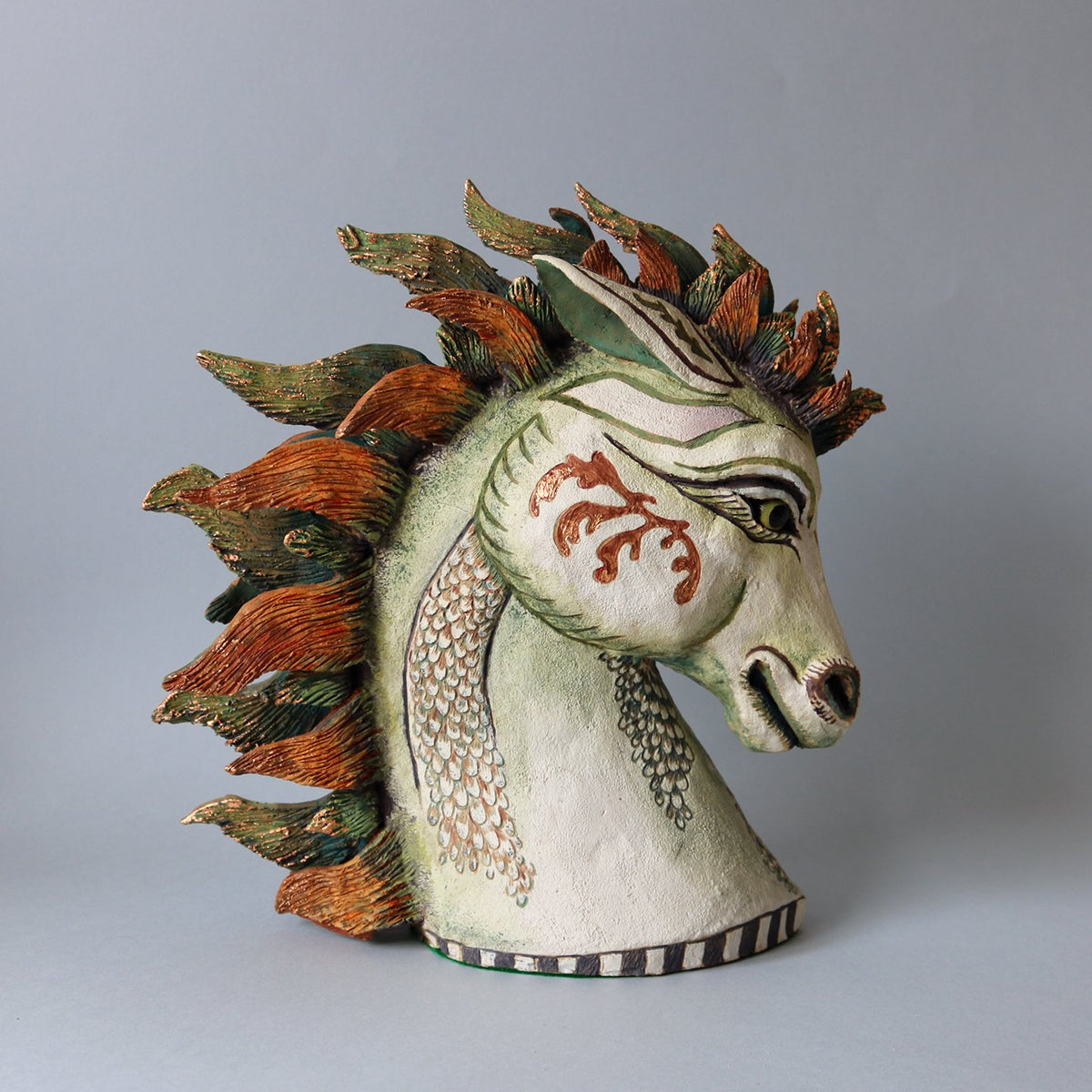 Sea Horse sculpture by Hilary Audus – Buckinghamshire Craft Guild